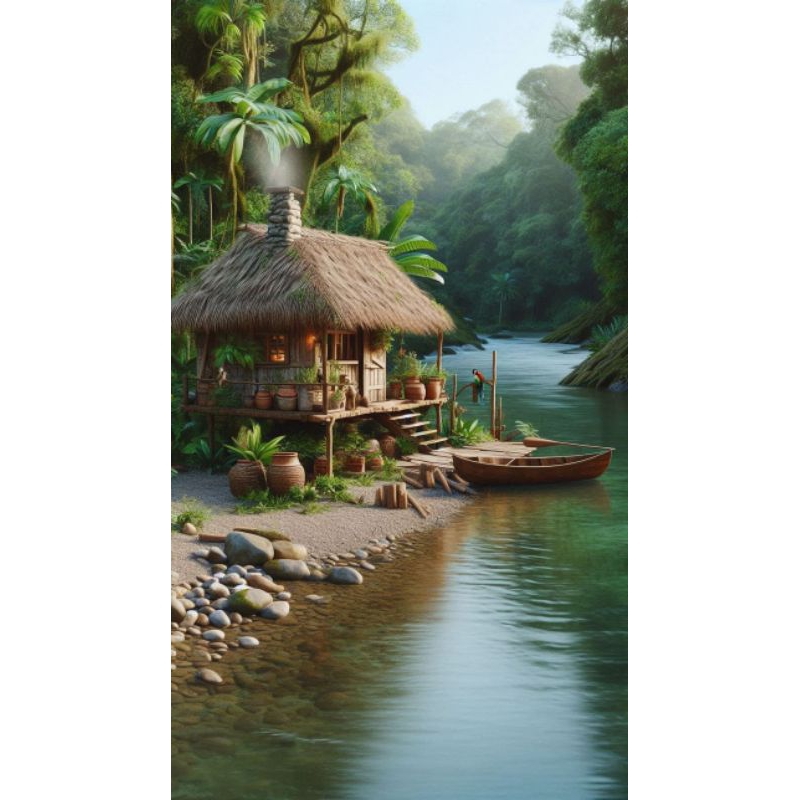 Jual POSTER CETAK JUMBO, PEMANDANGAN PESAWAHAN, HIASAN DINDING ...
