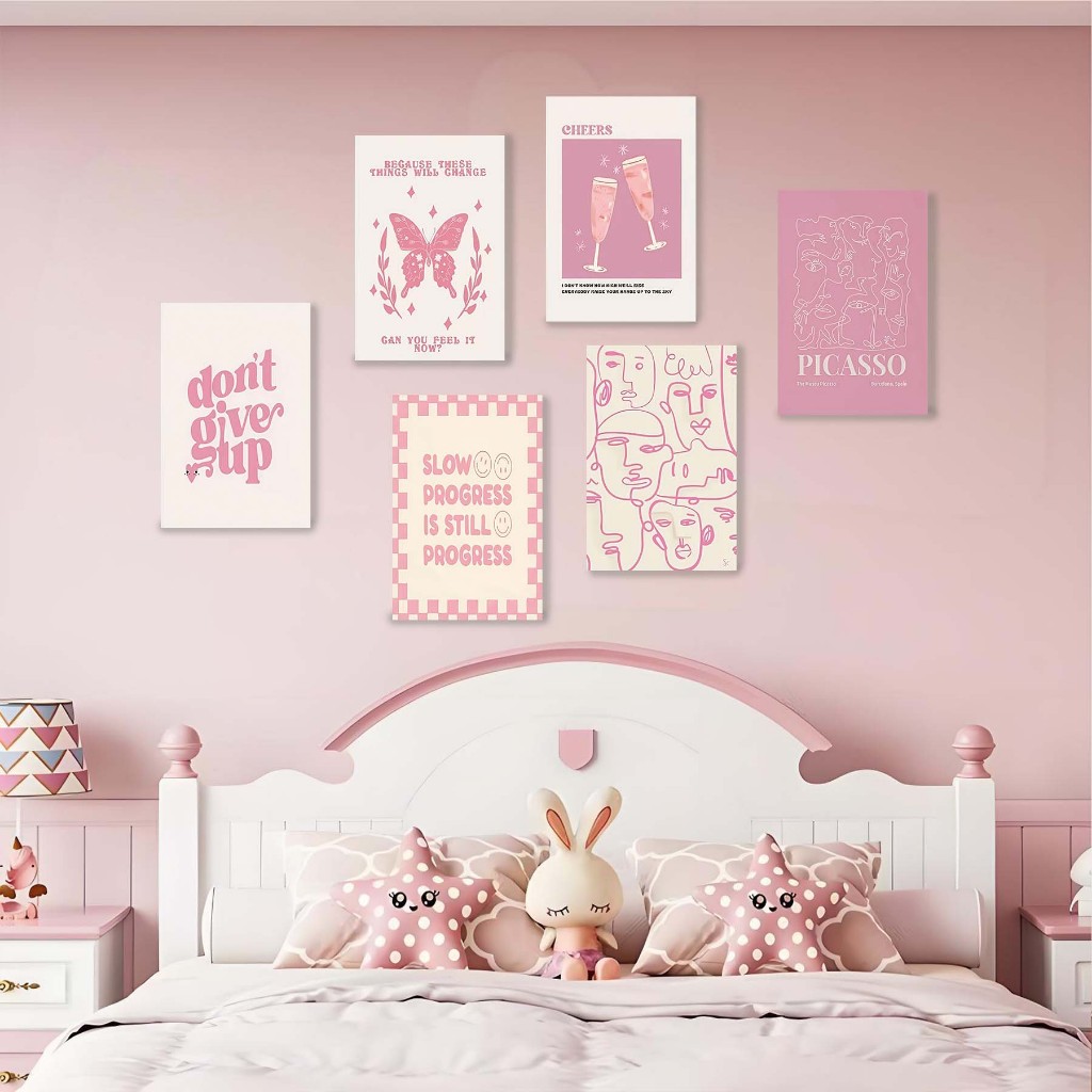 Jual Hiasan Dinding Pink Cocok Untuk Kamar Tidur Ruang Studi Ruang Tamu ...