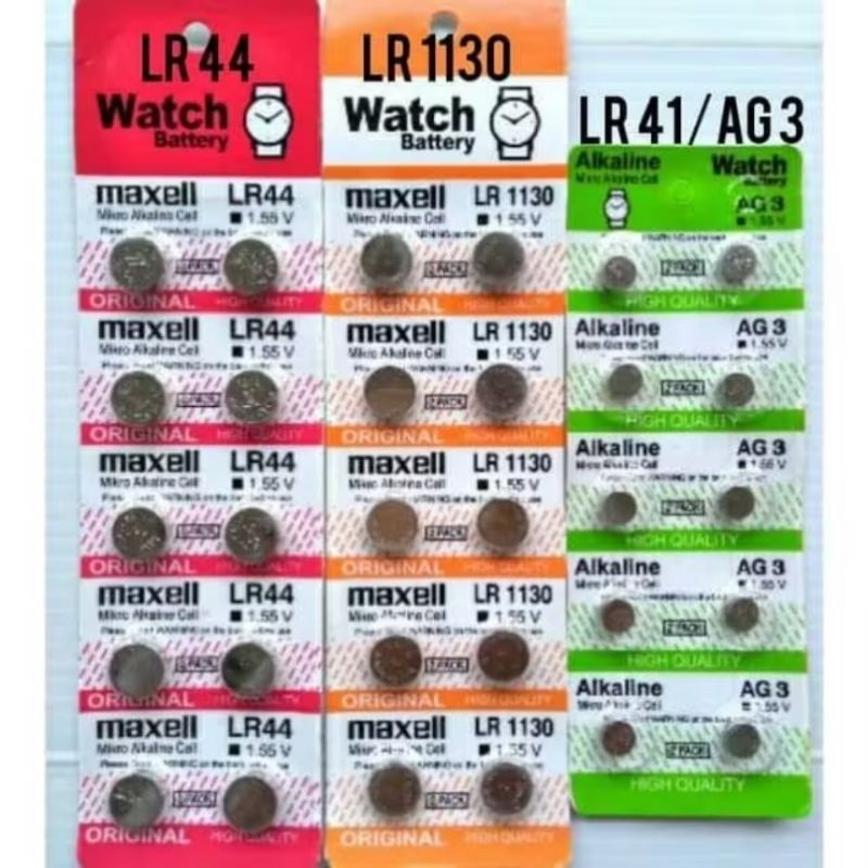 Jual Baterai/Battery/Batre MAXEL LR44/LR41/LR1130 ORIGINAL | Shopee ...