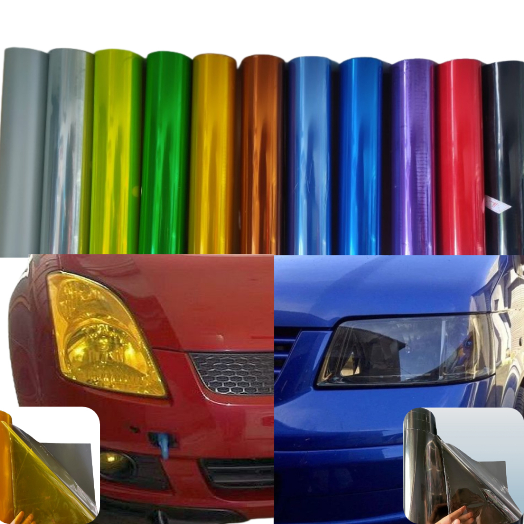 Jual STICKER SKOTLET LAMPU MOBIL MOTOR-STICKER TRANSPARAN MIKA HYBRID ...