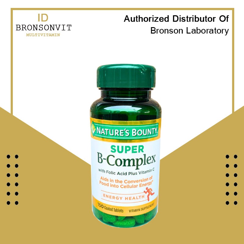 Jual Nature's Bounty Vitamin Super B Complex Super Vitamins Immune ...