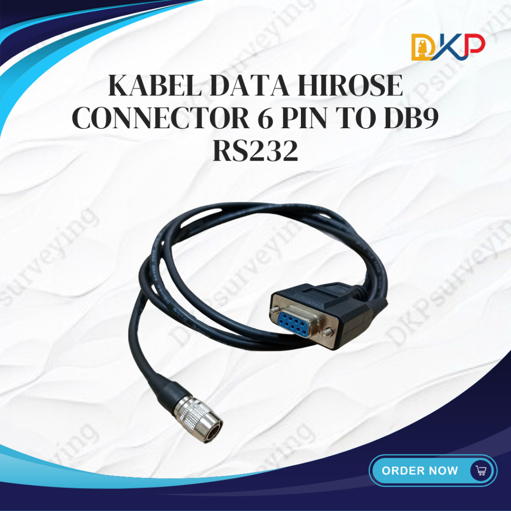 Jual Kabel Data Hirose Connector 6 pin to DB9 Connector plug for RS232 ...