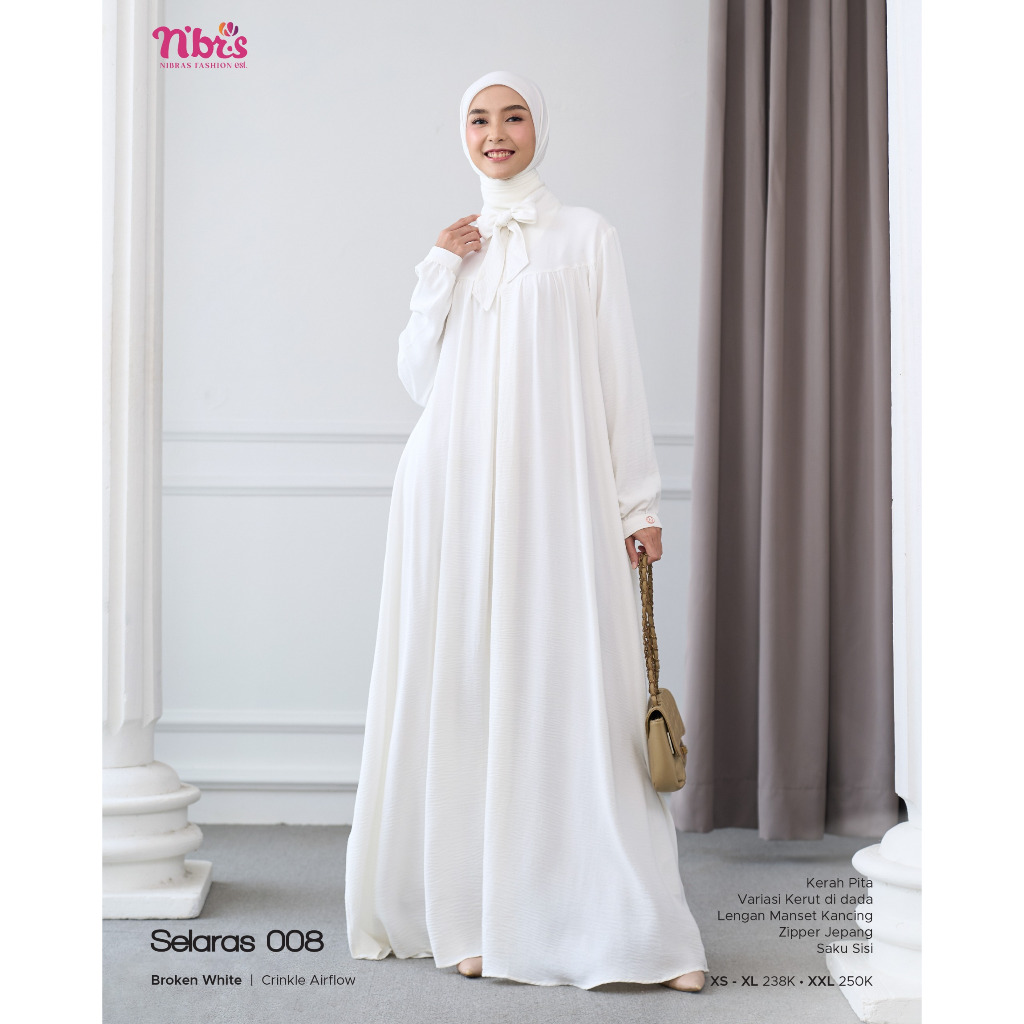 Jual NIBRAS Selaras 008 Broken White & Black Size XS - XXL - Fashion ...