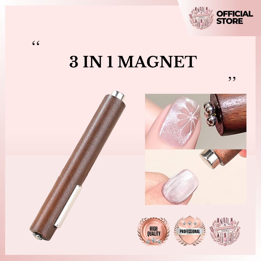 Jual 3in1 Magnet Kayu Cat Eye Multifungsi Stik Magnet 3 Sisi dalam 1 ...