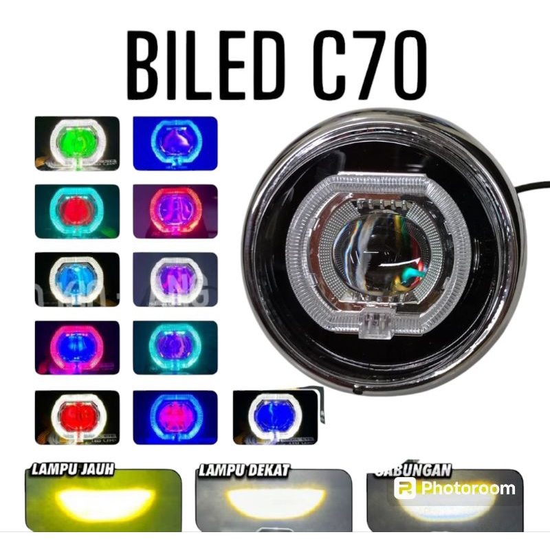 Jual lampu biled c70 biled C70 3,5 inch super terang Honda C70 | Shopee ...