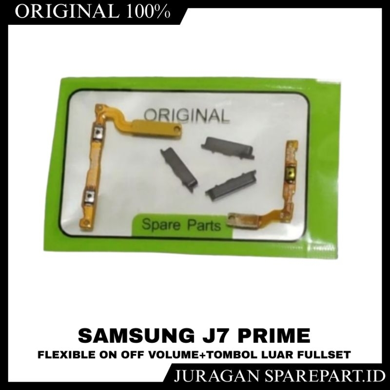 Jual Flexible On Off Volume + Tombol Luar Samsung J7 Prime • Fullset New | Shopee Indonesia