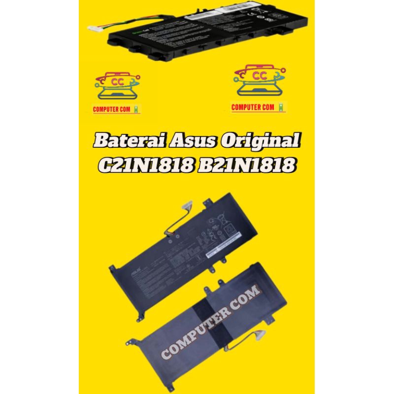 Jual Baterai Laptop Asus Original C21N1818 VivoBook A516J A412 A412F a409 | Shopee Indonesia