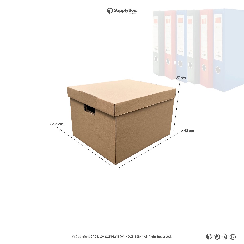 Jual KARDUS BOX PACKING 42 x 35.5 x 27 CM | Box Arsip | Box Dokumen ...