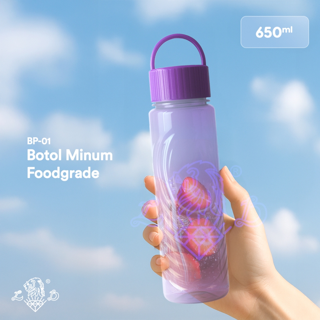 Jual Botol Minum Plastik 650ml Food Grade BP-01 Botol Minum Sekolah ...