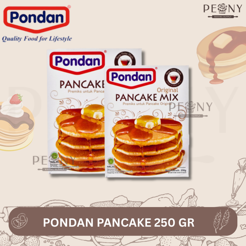 Jual PONDAN PANCAKE MIX 250 GR/TEPUNG PREMIX PANCAKE INSTANT | Shopee ...