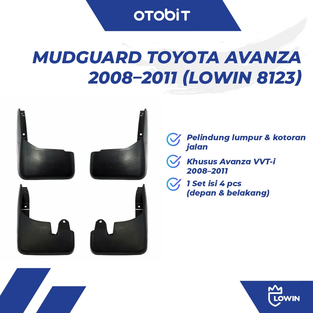 Jual Mudguard Toyota Avanza VVTI 2008-2011 LOWIN 8123 | Shopee Indonesia