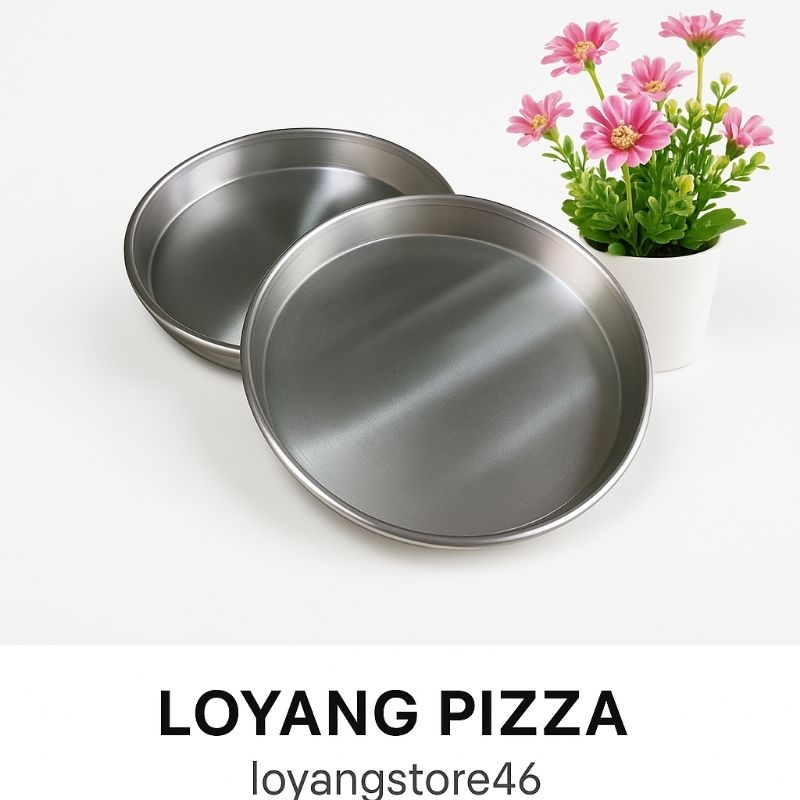 Jual Loyang pizza bulat aluminium Anti lengket - ukuran 22cm | Shopee ...