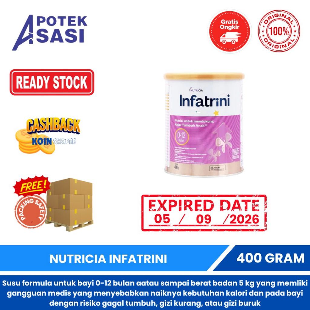 Jual Infatrini Powder Susu Formula Gangguan Pertumbuhan Usia 0-12 Bulan ...