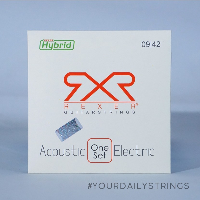 Jual Senar Gitar Rexer RXR Acoustic/Electric Akustik/Elektrik 09|42 Set ...