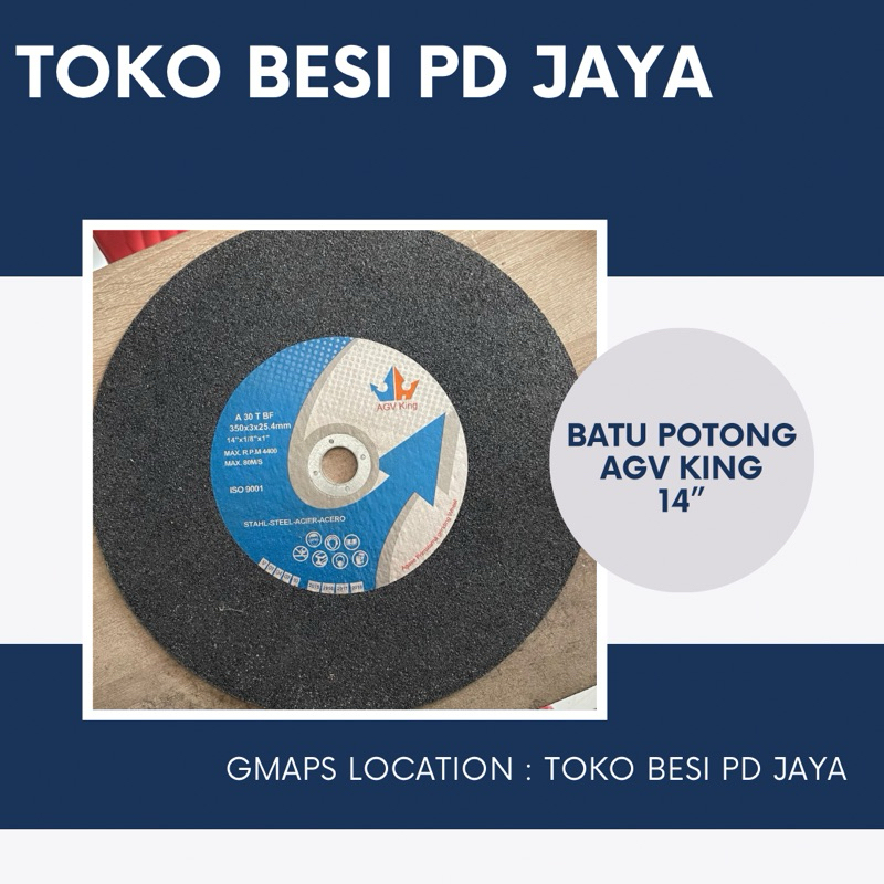 Jual BATU POTONG/BATU GERINDA 14” AGV | Shopee Indonesia