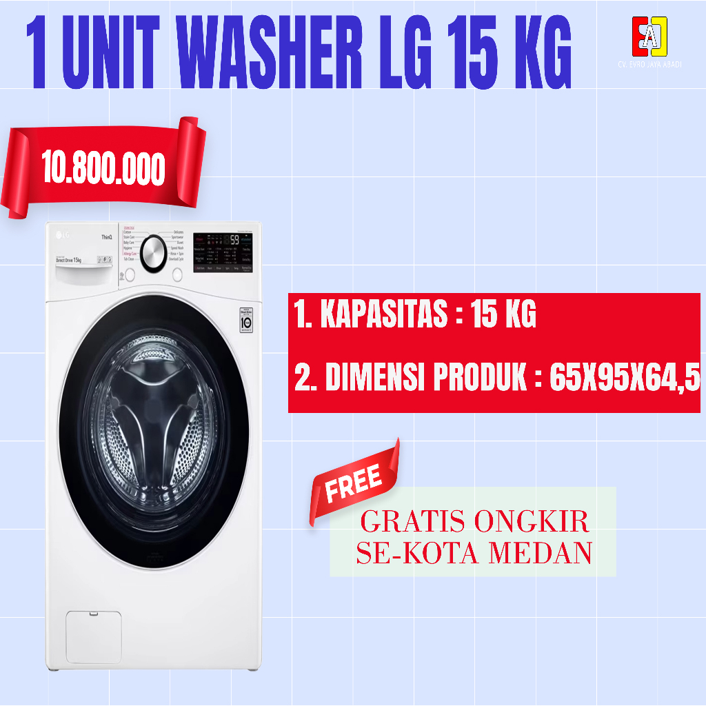 Jual MESIN CUCI LG 15 KG | Shopee Indonesia