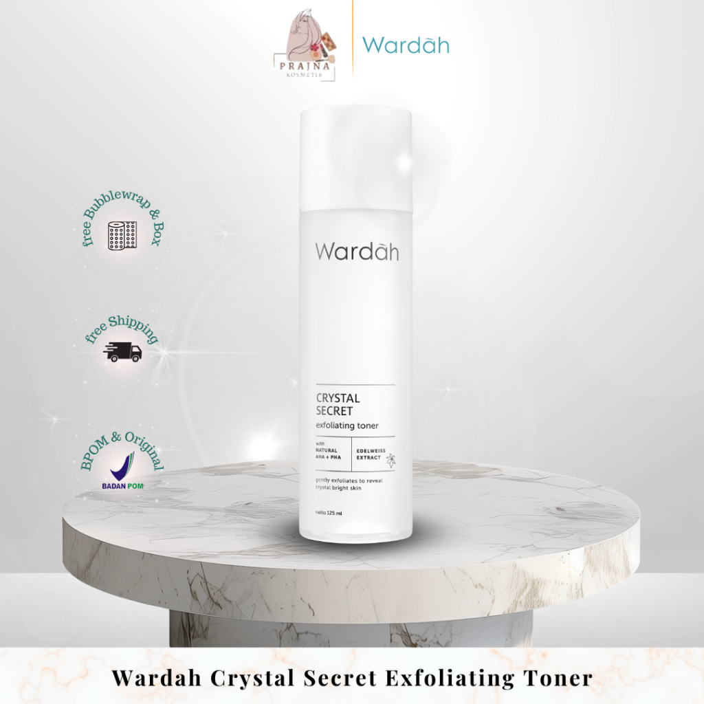 Jual WARDAH Crystal Secret Exfoliating Toner with Natural AHA+PHA 125 ...