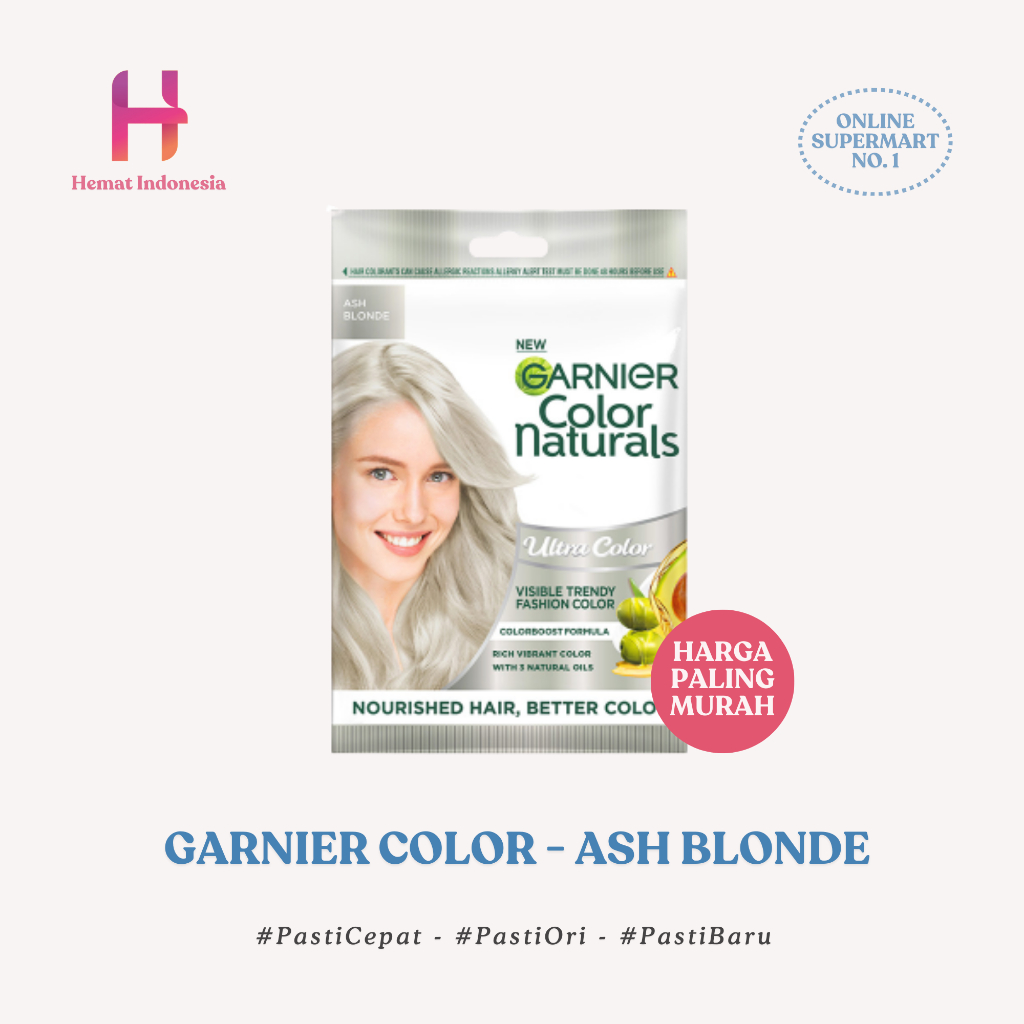 Jual GARNIER COLOR NATURALS ASH BLONDE ABU ABU ASH GREY HIGHLIGHT ...