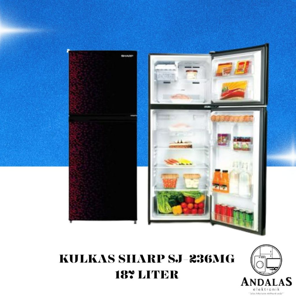 Jual KULKAS SHARP SJ 236 MG LEMARI ES 2 PINTU SJ236MG SJ 236MG SHINE ...