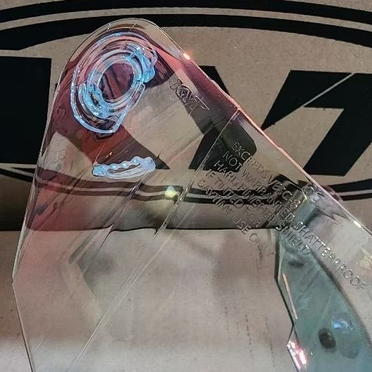 Jual Visor/Kaca Kyt Tt course Flat pinlock Big Clear Iridium Red ...