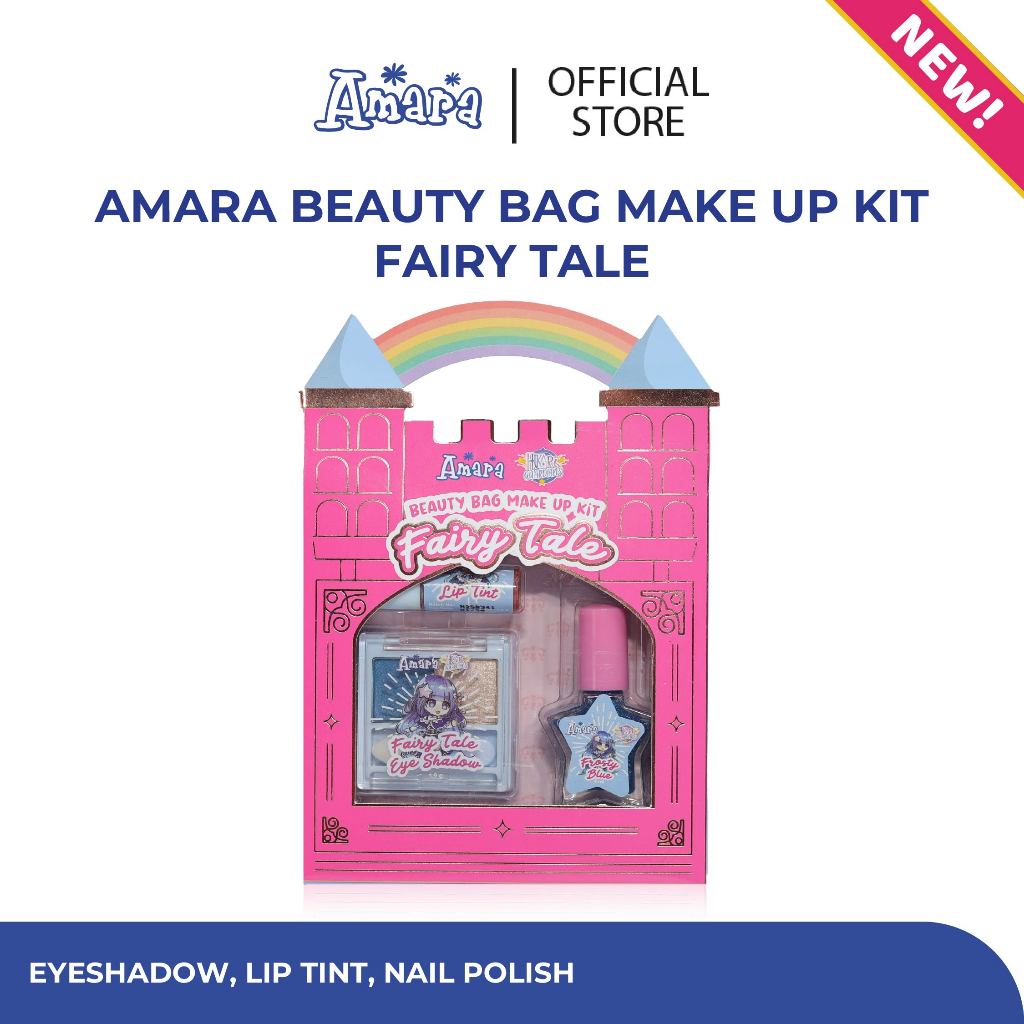 Jual Amara Beauty Bag Makeup Kit Fairy Tale / Mainan Anak / Make Up ...