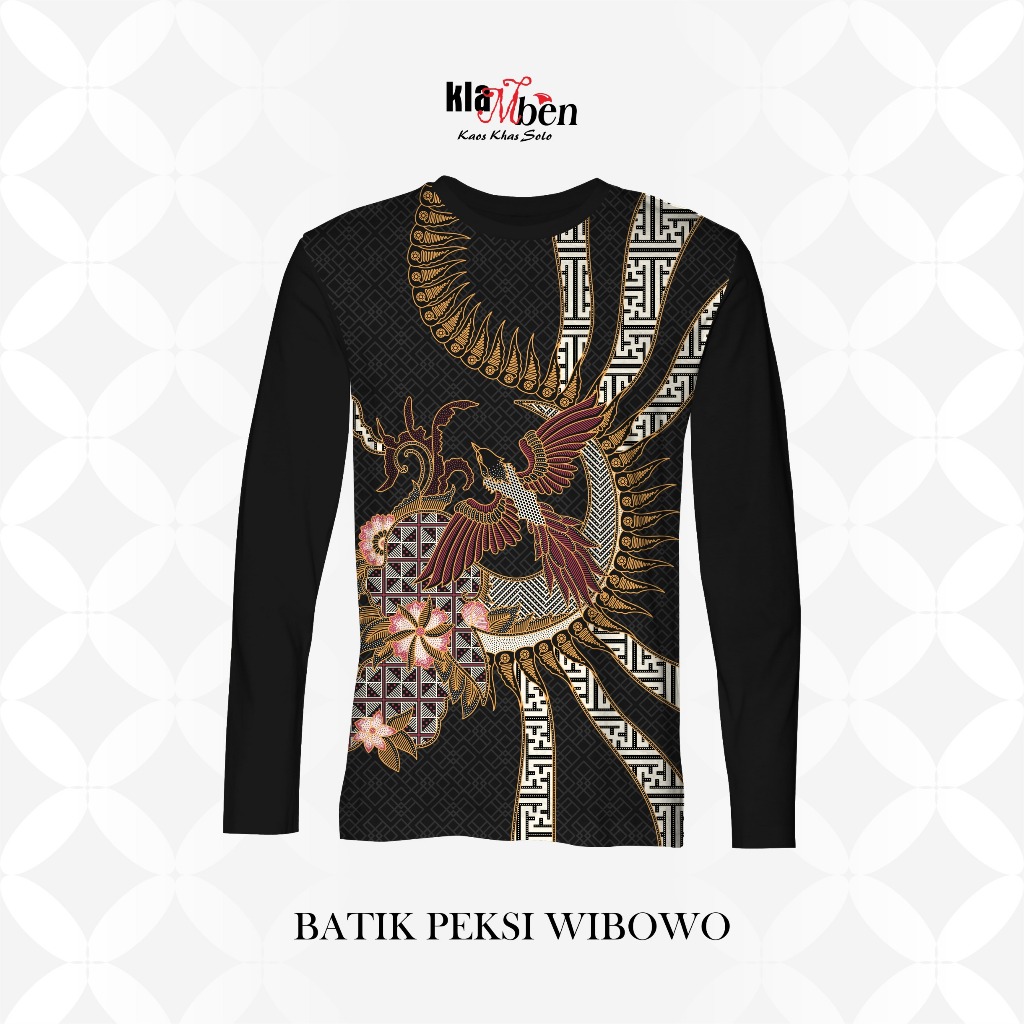 Jual KLAMBEN Kaos Oblong Lengan Panjang Dewasa Big Size Khas Batik ...