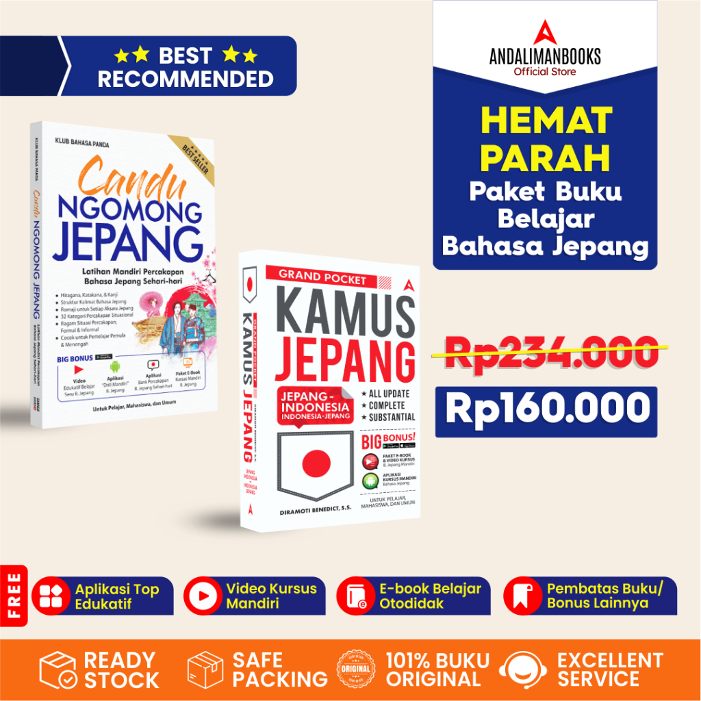 Jual BUKU Bahasa JEPANG-PAKET HEMAT BAHASA JEPANG 8-Candu Ngomong ...