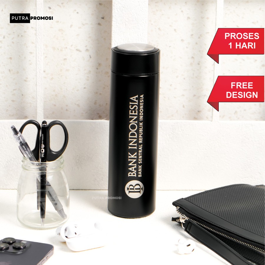 Jual Tumbler Termos Sakura Life Polos Bisa Custom Nama Logo - Hitam ...