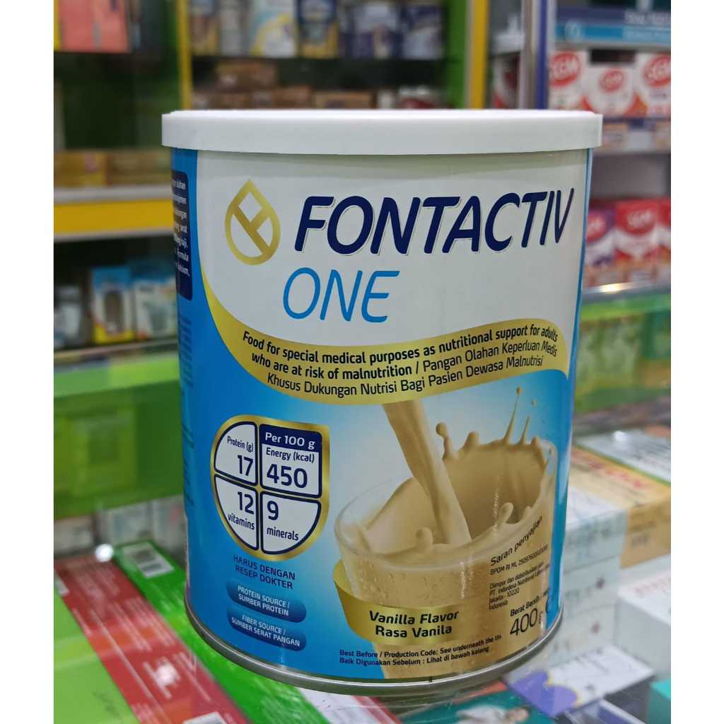 Jual SUSU FONTACTIV ONE RASA VANILLA 400GR | Shopee Indonesia