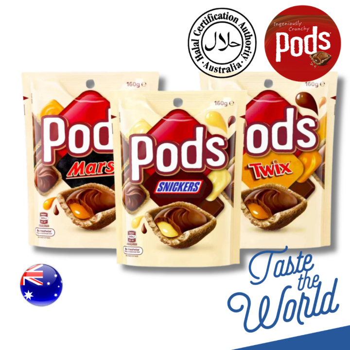 Jual Biskuit Coklat Wafer PODS x Twix / Mars / Snickers Chocolate ...