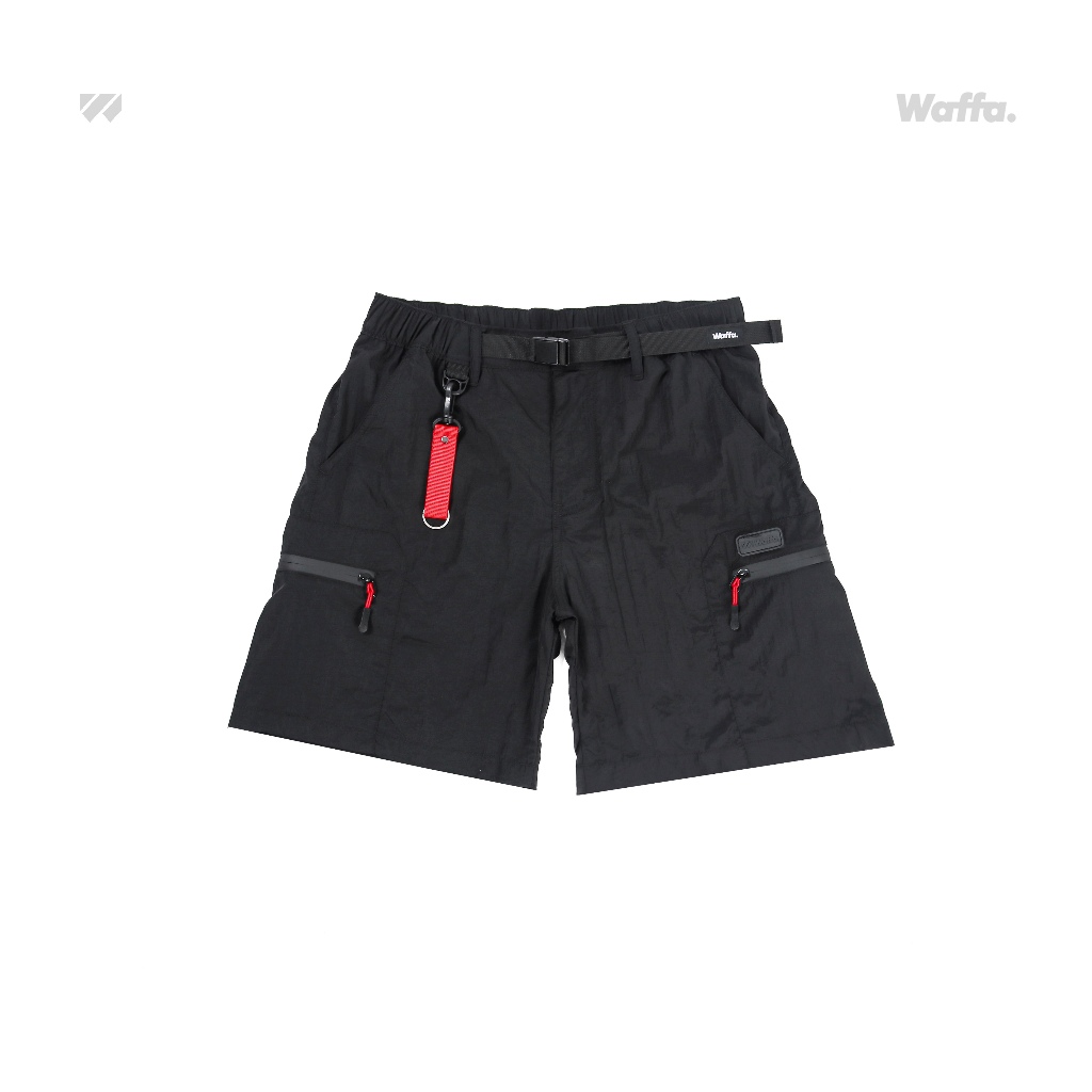 Jual WAFFA Boardshort Cargo CLAPTON Dusky Rinkle Black | Shopee Indonesia