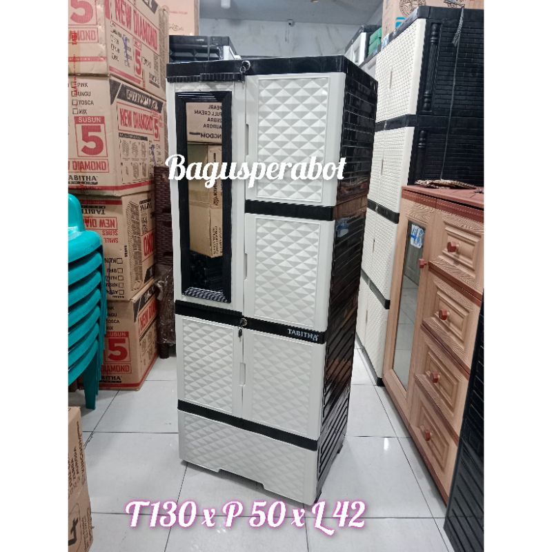 Jual lemari plastik hambalan + laci | Shopee Indonesia