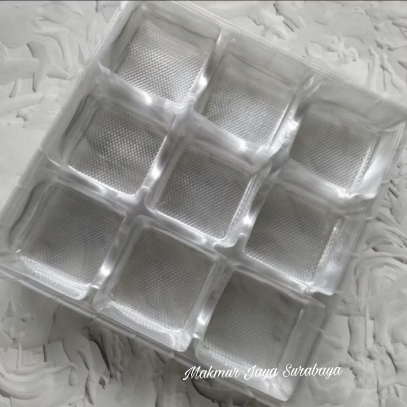 Jual (10 pcs) Mika Pudding Mini Sekat 9 Plastik/Mika Sekat 9 untuk ...