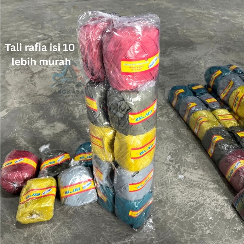 Jual (10 pcs) HARGA MURAH / tali rafia sjb 3000 / tali rafia warna ...