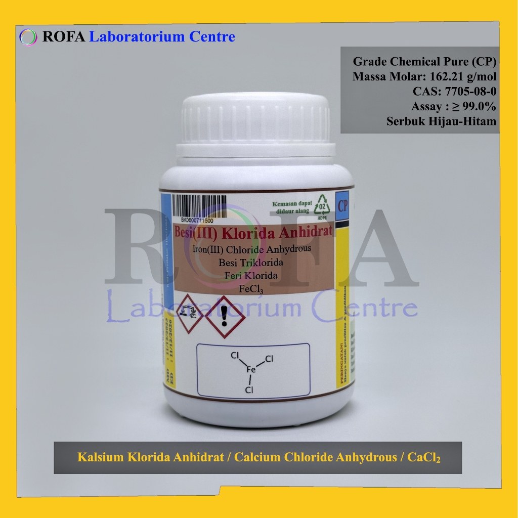Jual Besi(III) Klorida Anhidrat / Iron(III) Chloride Anhydrous / Ferric ...