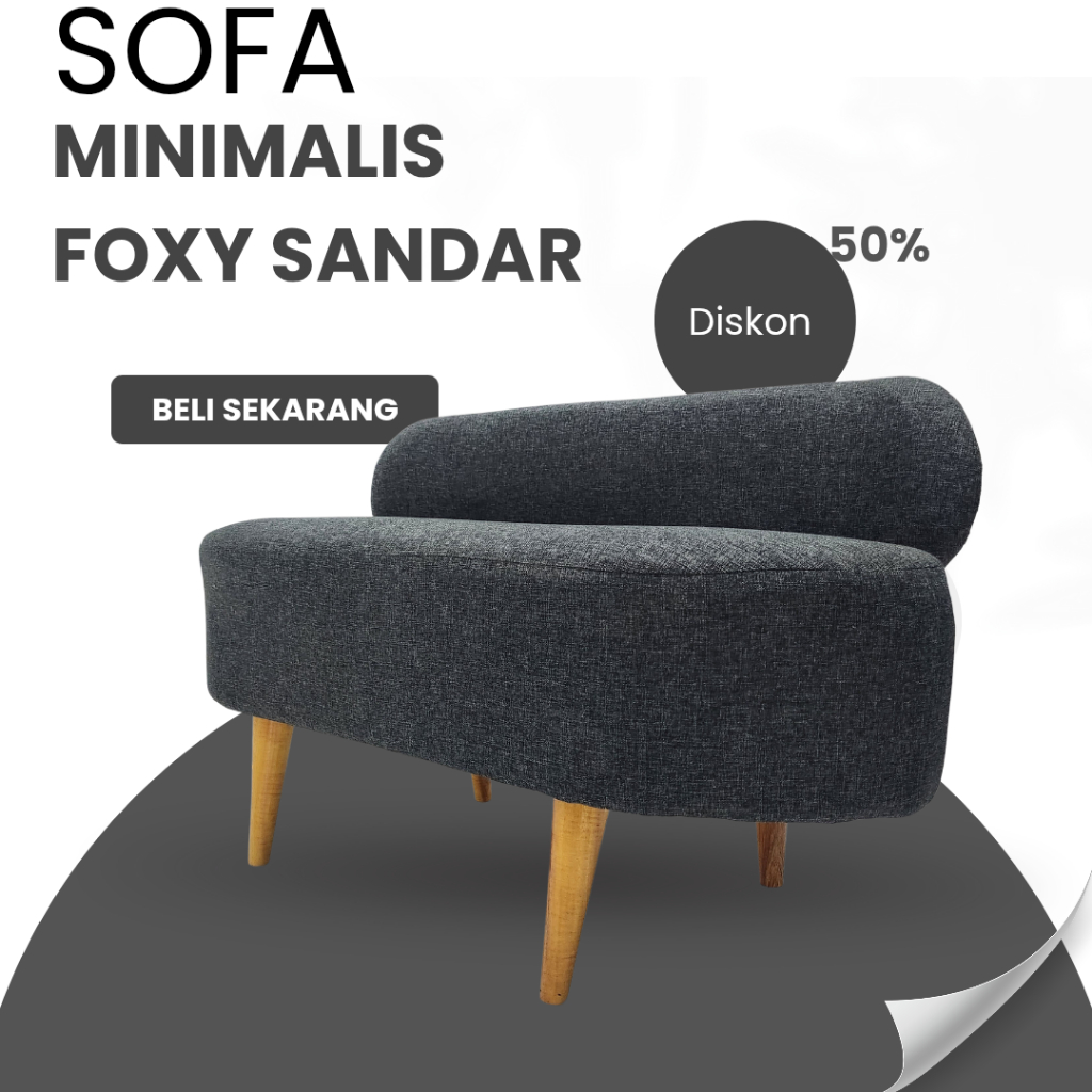 Jual Sofa Foxy Sandaran Elegan Minimalis Nyaman & Estetik / Sofa Bulat ...