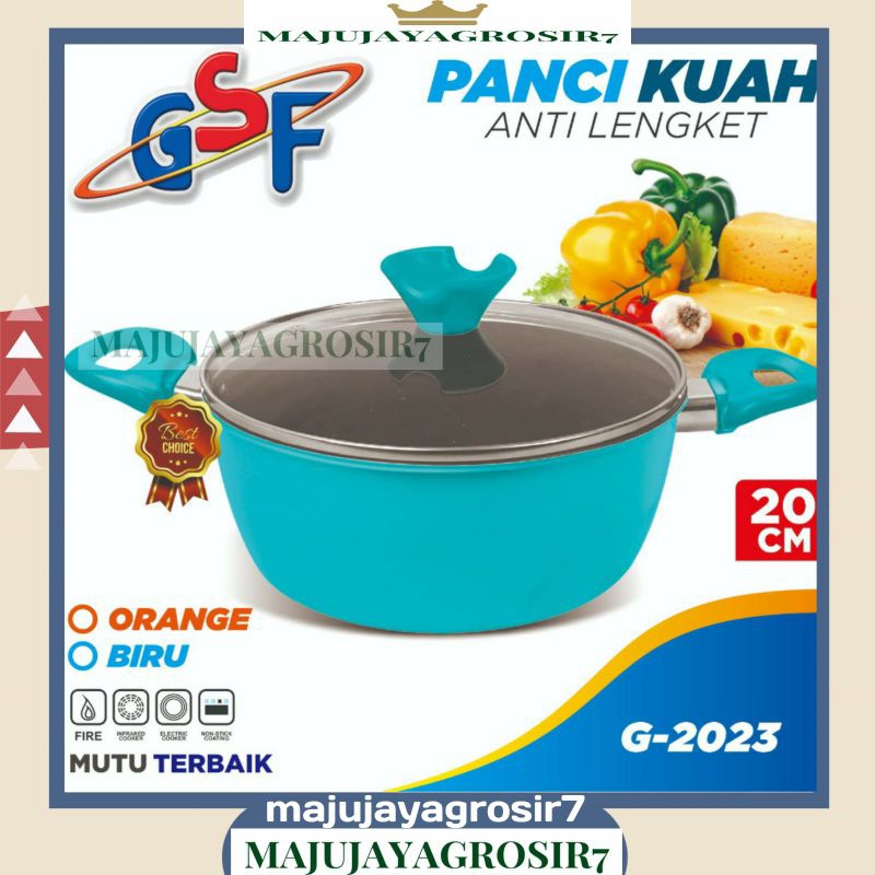 Jual PANCI KUAH G-2023 / PANCI KUAH GSF 20CM TUTUP KACA / PANCI GORENG SERBAGUNA 20CM GSF ...