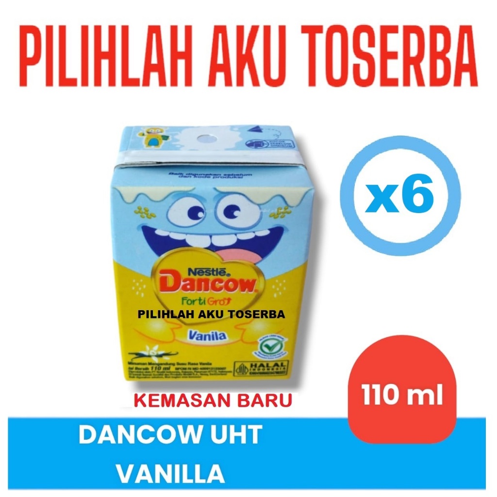Jual Susu DANCOW UHT VANILA VANILLA FortiGro - 110 ml ( HARGA PAKET ISI ...