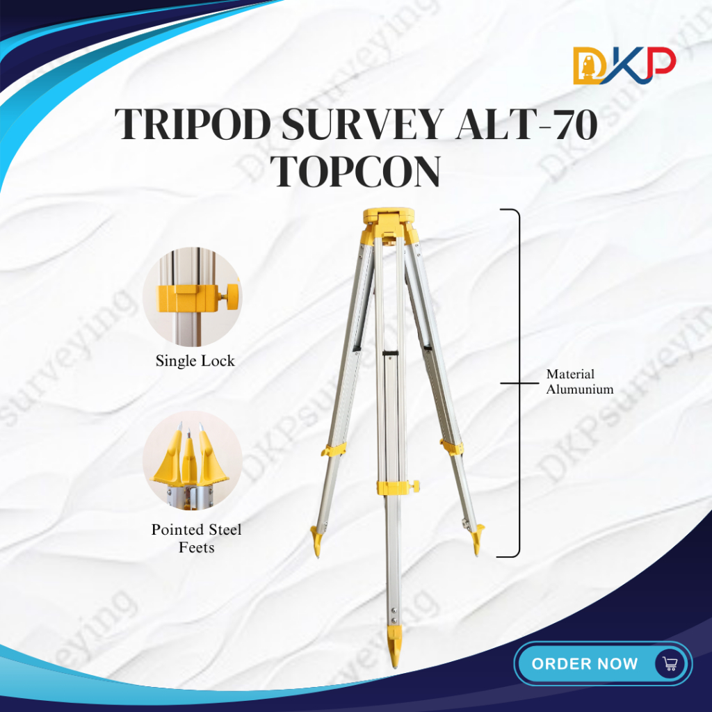 Jual Aluminium / Alumunium Tripod TOPCON ALT - 70 / Statif for Total ...