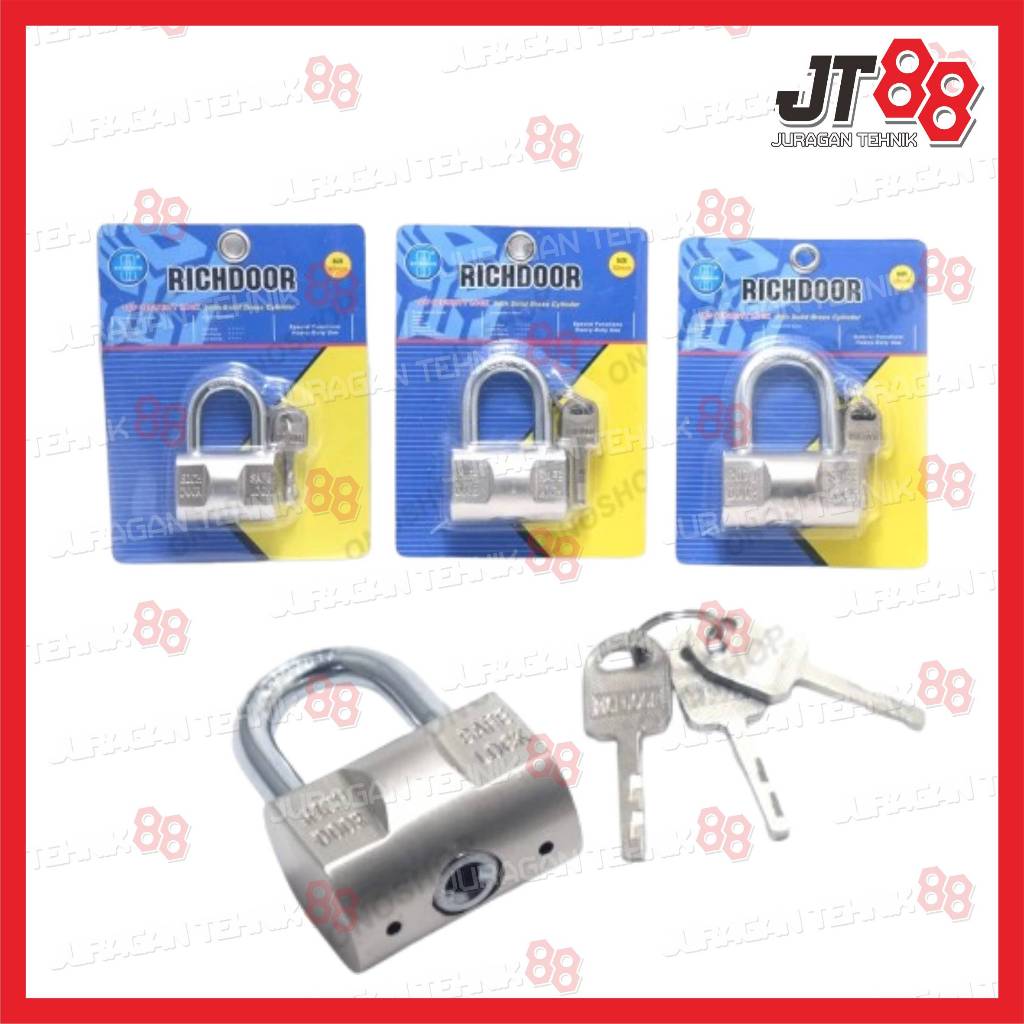 Jual Gembok Metal Solid Brass Cylinder Richdoor | Shopee Indonesia