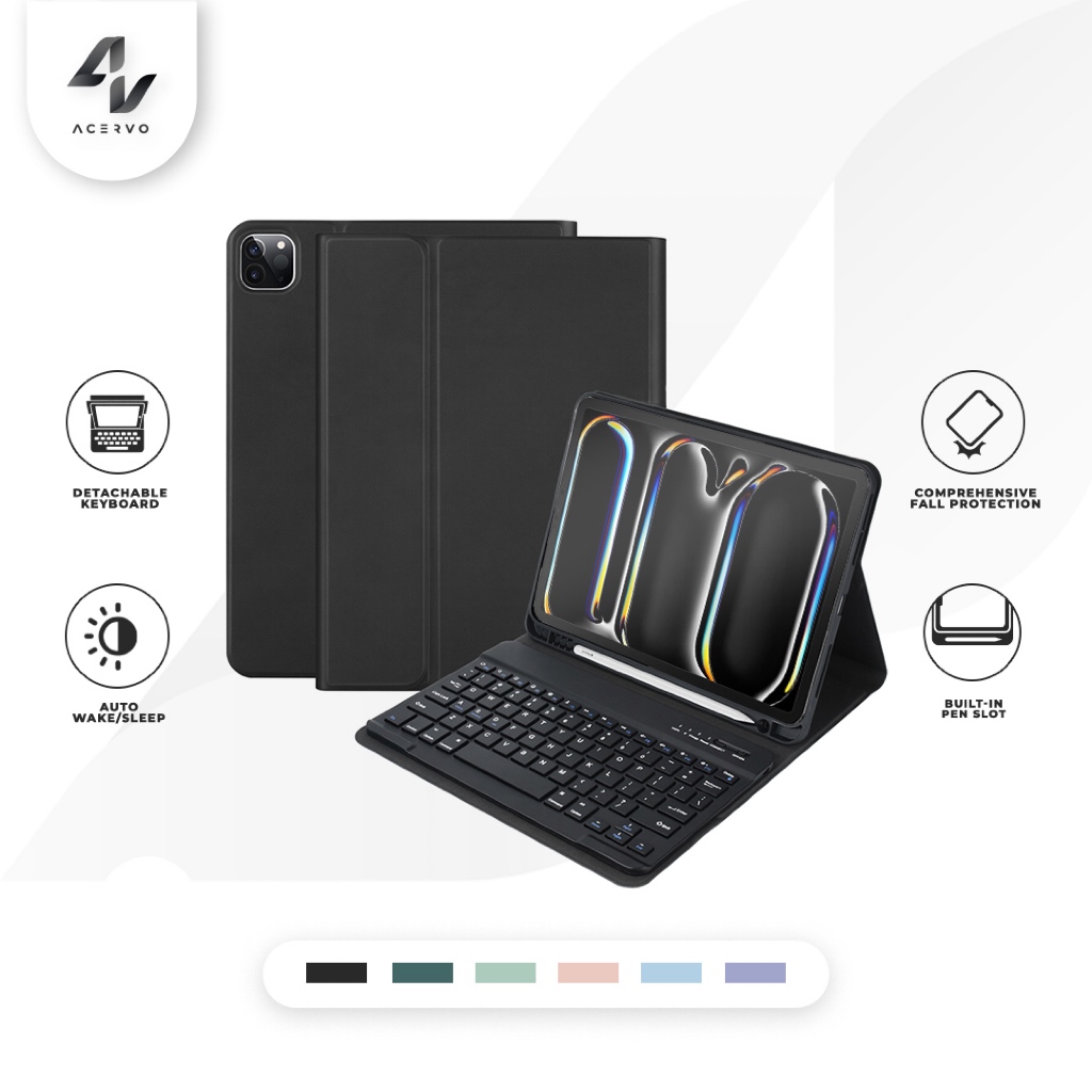 Jual TPU iPad Case with Bluetooth Keyboard Pencil Holder Tablet Holder ...