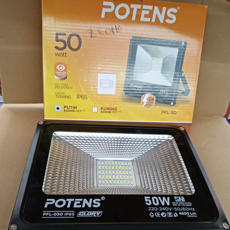 Jual LAMPU SOROT POTENS PFL-50DAYLIGHT | Shopee Indonesia