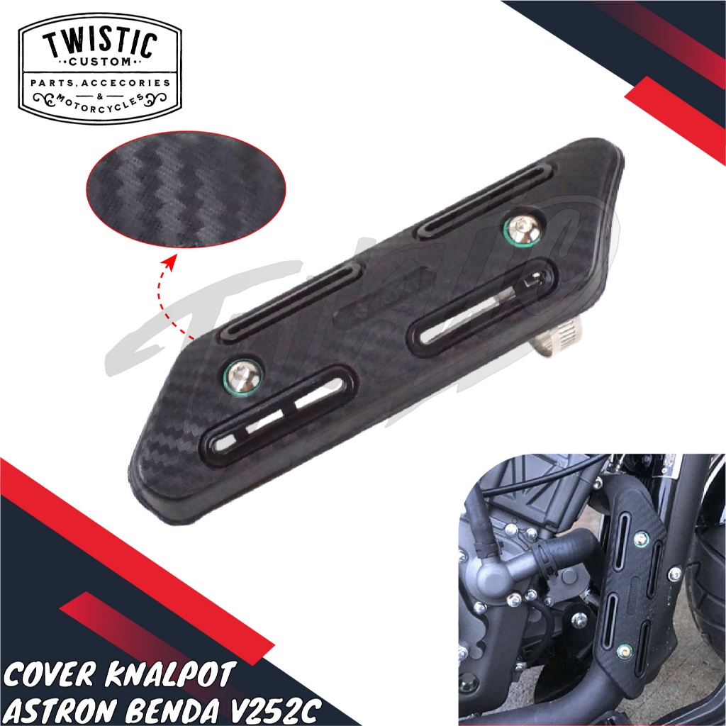 Jual Cover Shield Pelindung Leher Pipa Knalpot Astron Anti Panas Motor ...
