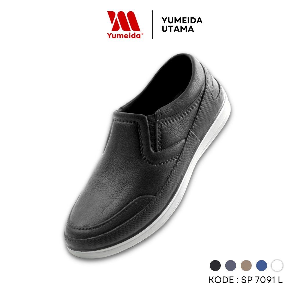 Jual Yumeida SP-7091 L - Sepatu Pria Slip On Laki-Laki Karet Anti Air ...