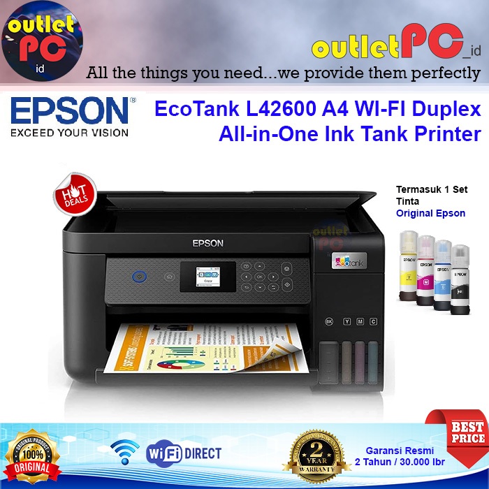Jual EPSON PRINTER L4260 ALL IN ONE L-4260 L 4260 INK TANK WI-FI WIFI ...