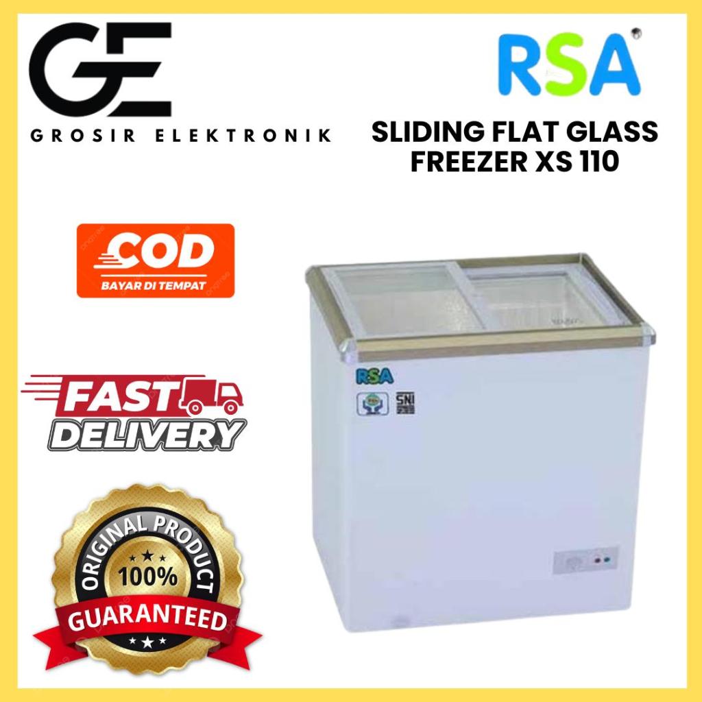 Jual RSA Sliding Flat Glass Freezer XS-110 / XS110 kaca datar 100 liter ...
