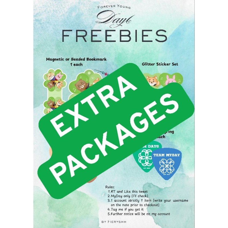Jual [EXTRA PACKAGES] Freebies Day6 Forever Young | Shopee Indonesia