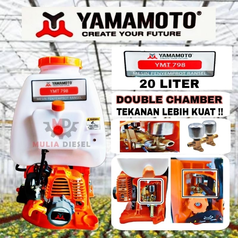 Jual Mesin Semprot Gendong Power Sprayer YMT 798 TU26 TU 26 20 LITER ...