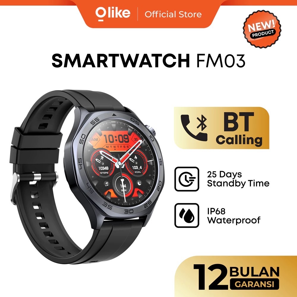 Jual OLIKE FM03 Smartwatch Up to 25 Day | Desain Premium Metal ...