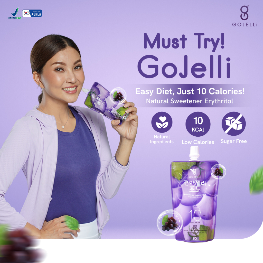 Jual GOJELLI - Konjac Jelly Drink Korea Anggur 1 BOX Minuman Jeli Sehat ...